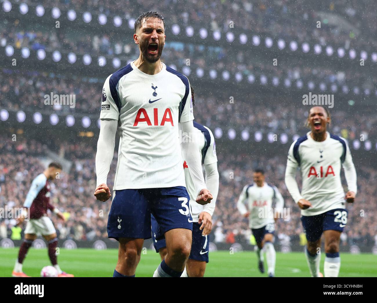 London, England, 19th October 2025. Rodrigo Bentancur of Tottenham ...