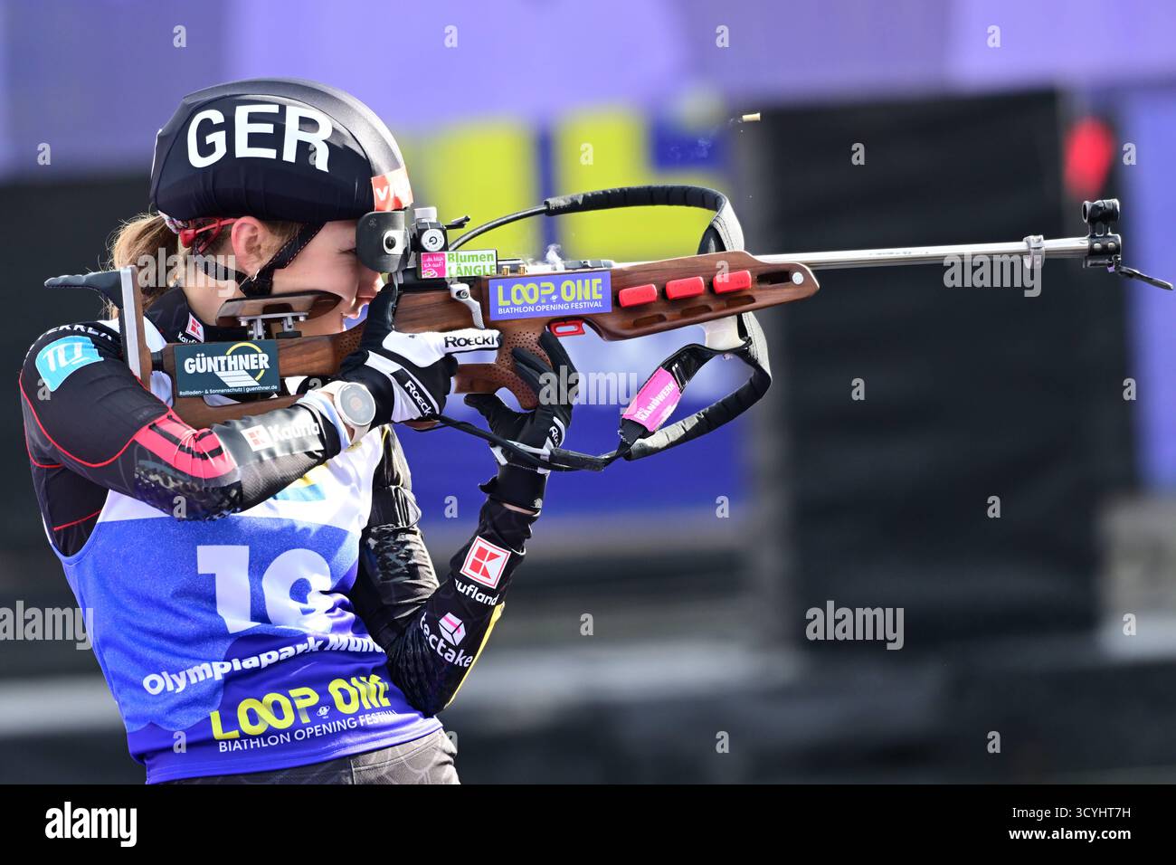 BIATHLON - HETTICH-WALZ Janina GER beim Super Sprint der Herren und Damen während des Loop One ...
