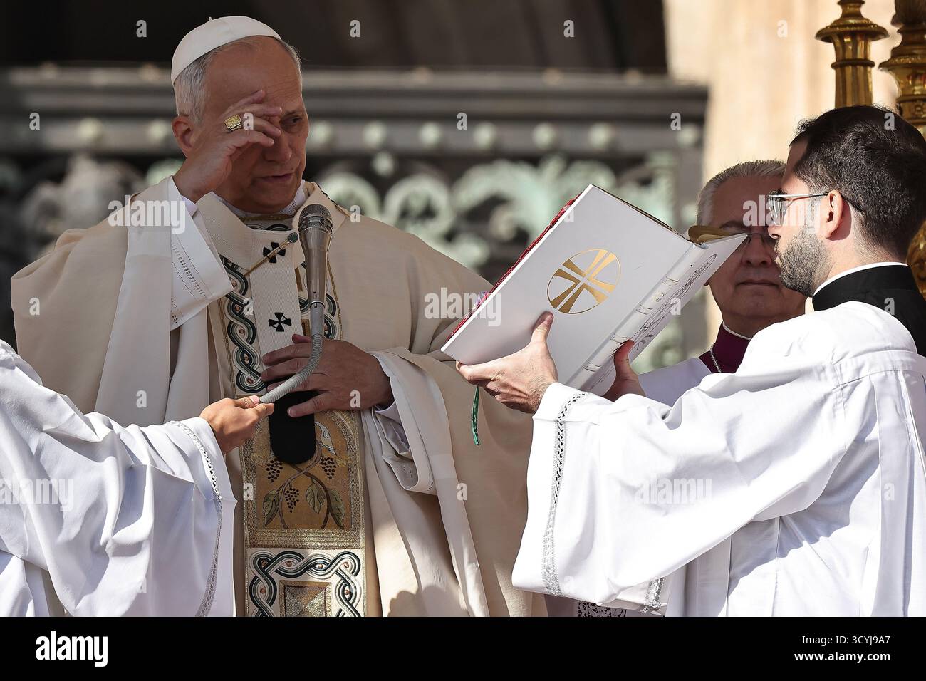 October 19, 2025. Vatican City - POPE LEO XIV celebrates the ...