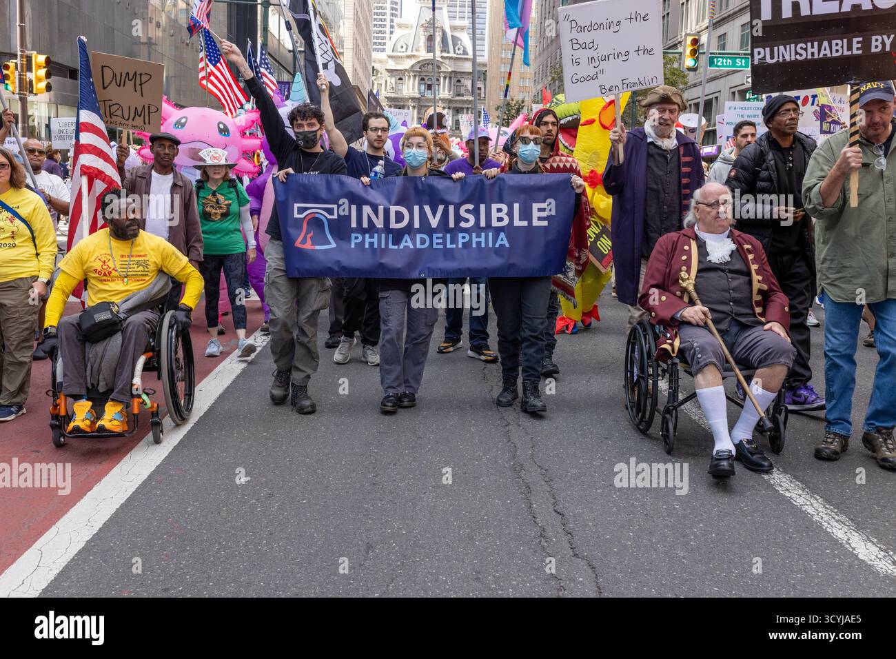 October no kings protest hi-res stock photography and images - Alamy