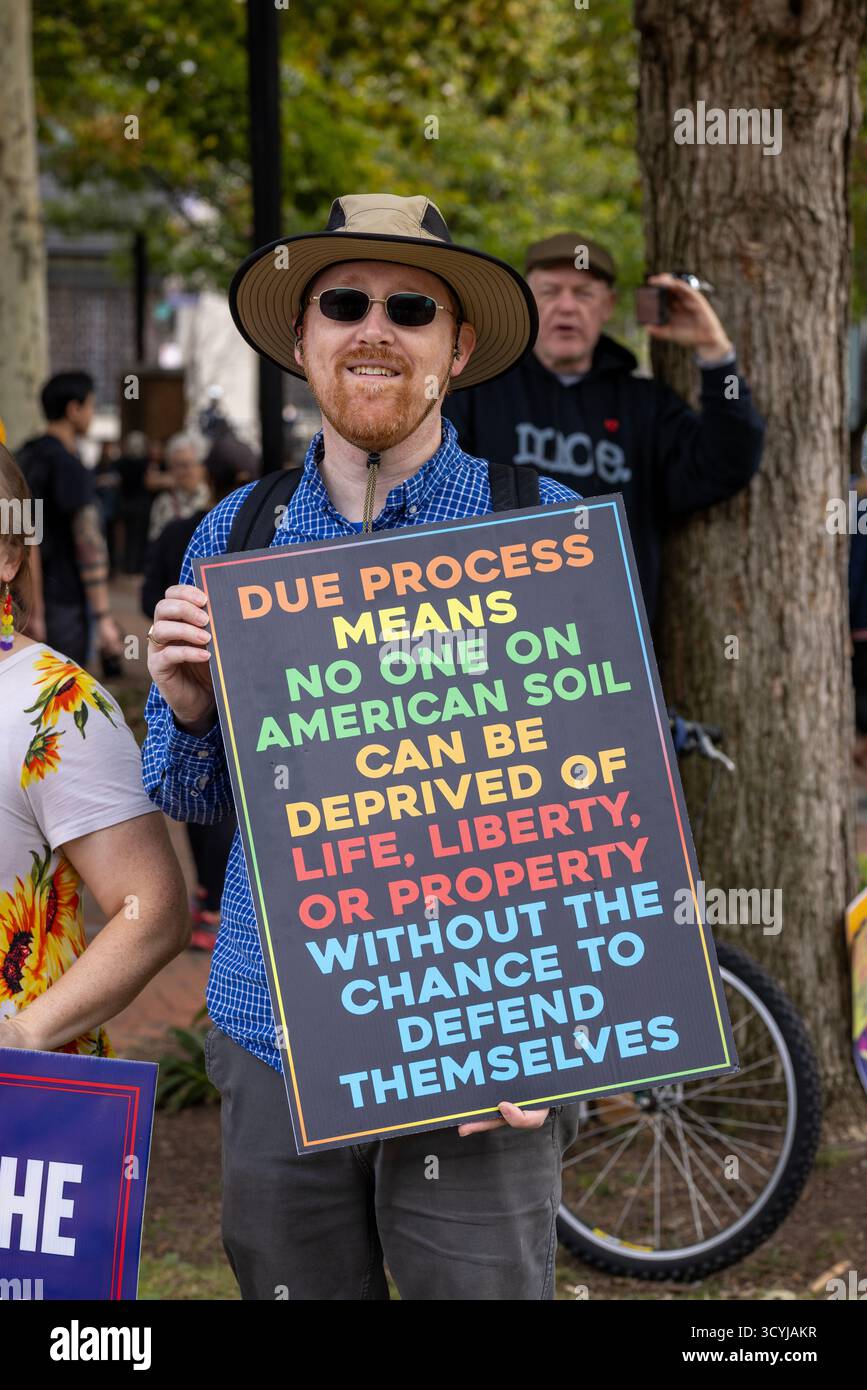 October no kings protest hi-res stock photography and images - Alamy