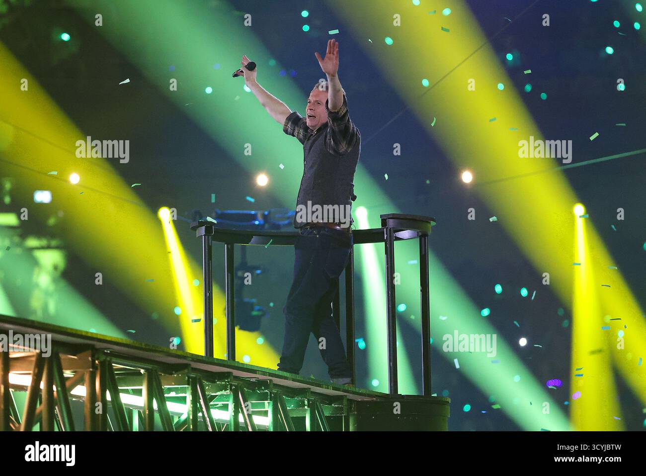 Dortmund, Germany. 19 October, 2025. Jimmy Kelly during the tv show ...