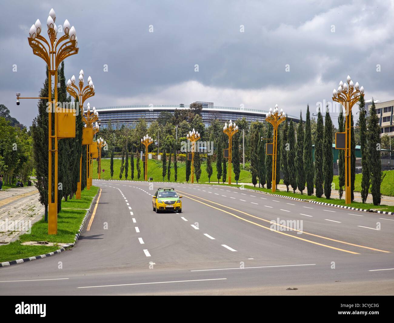 Addis Abeba, Ethiopia - 24 August 2025: view at a highway of Addis ...