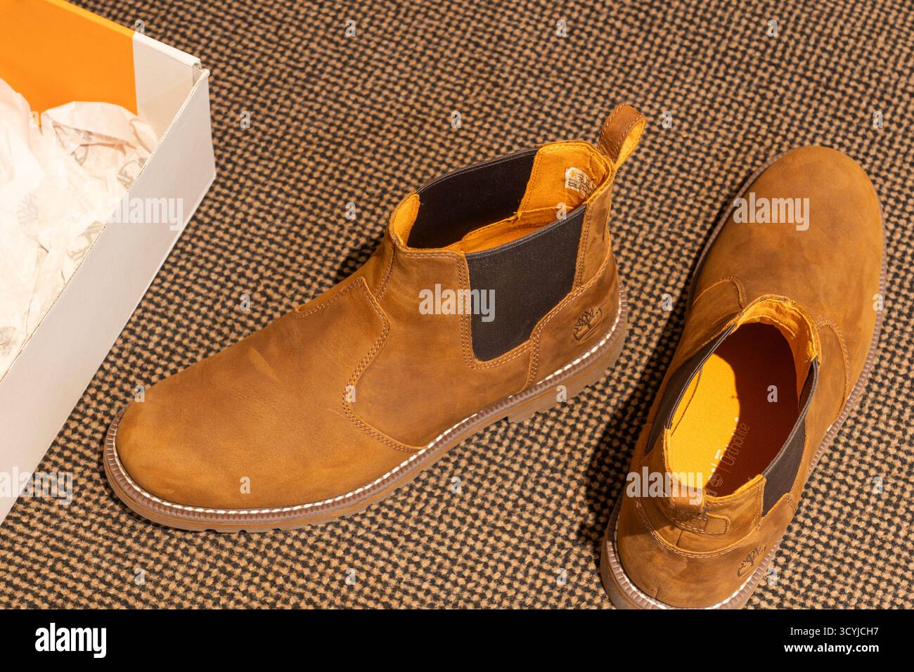 Timberland shoes box hi-res stock photography and images - Alamy
