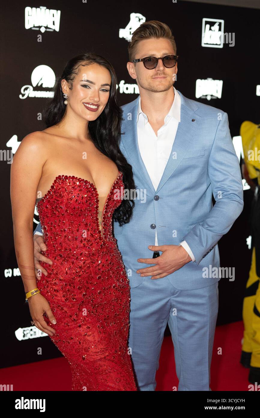 Fame Fighting 2025. Tommy Pedroni und Paulina Ljubas beim BILD-Promi-Boxen Fame Fighting 3 in ...