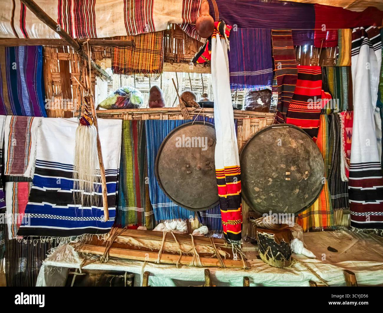 Traditional crafts clothes at Dorze village in Ethiopia Stock Photo - Alamy