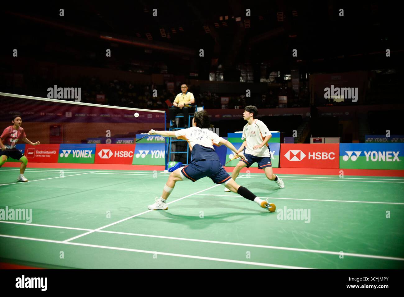 Guwahati, Assam, India. 19th Oct, 2025. Koreas LEE HEYONG WOO and CHEON ...