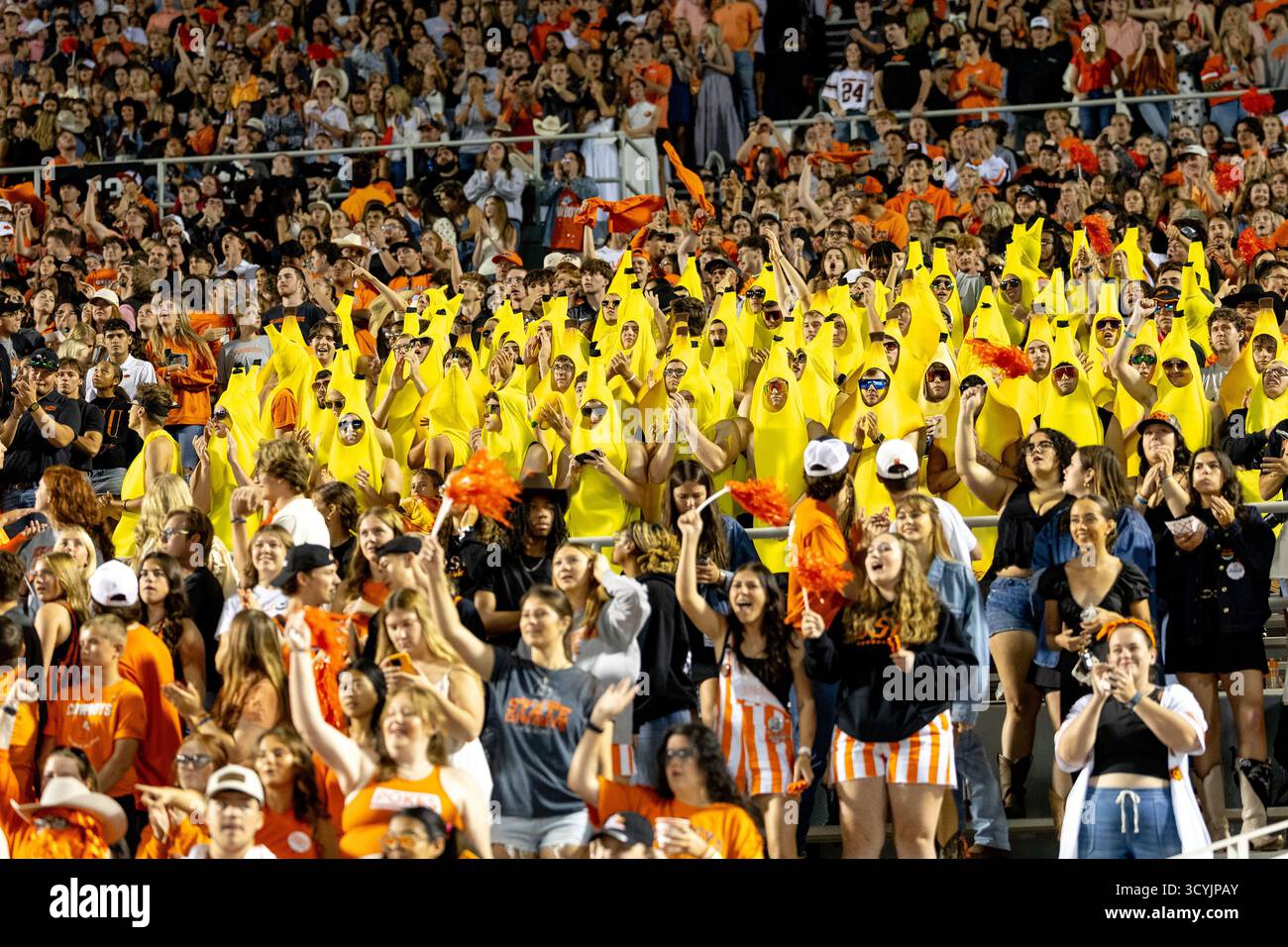 Oklahoma State fans dress in bananas in the second half of an NCAA ...