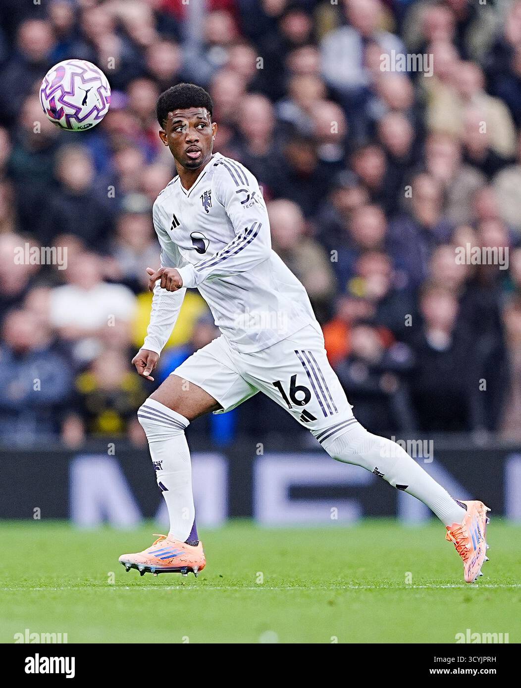Manchester United's Amad Diallo during the Premier League match at ...