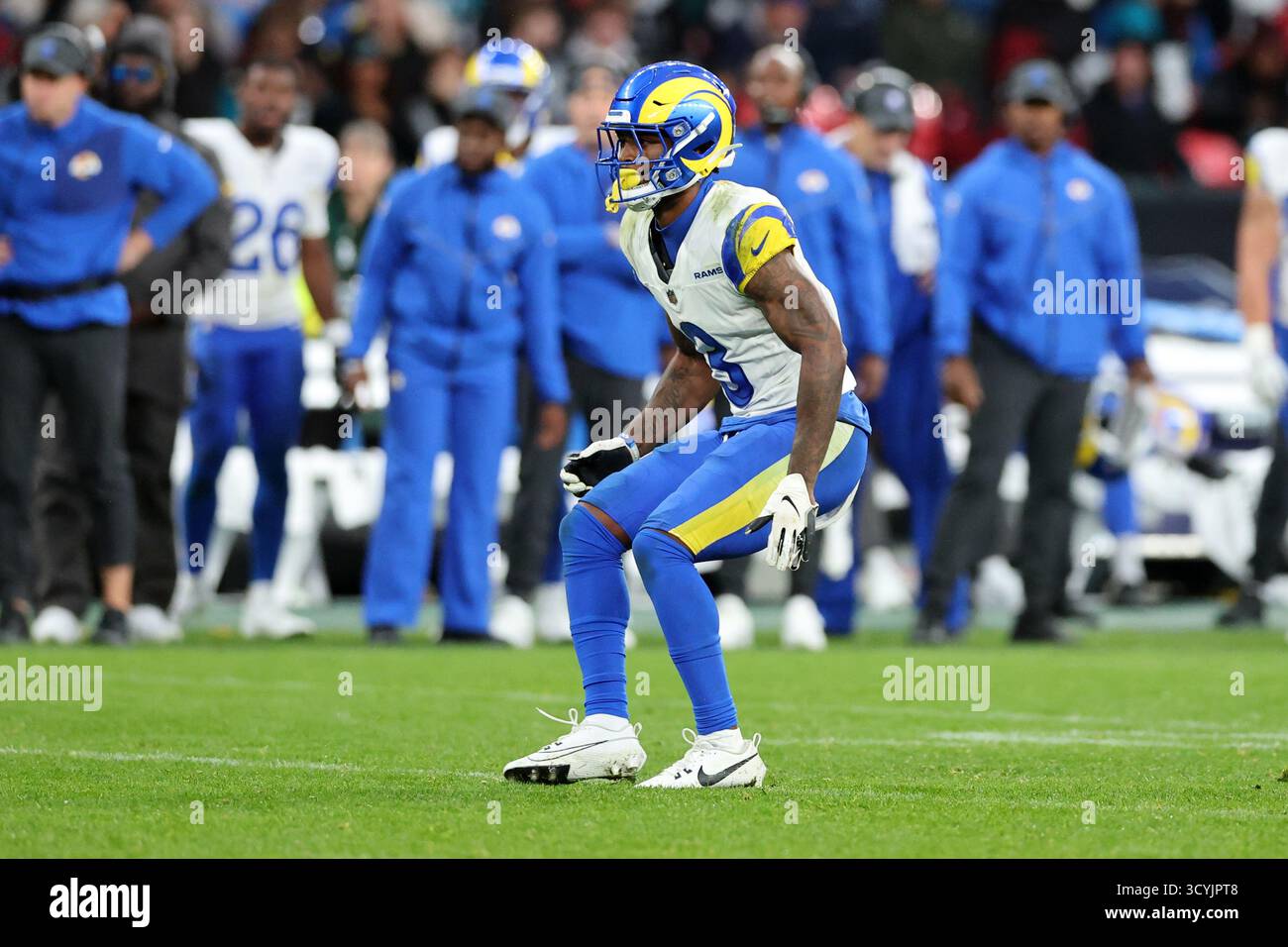 Los Angeles Rams safety Kam Curl plays against the Jacksonville Jaguars ...