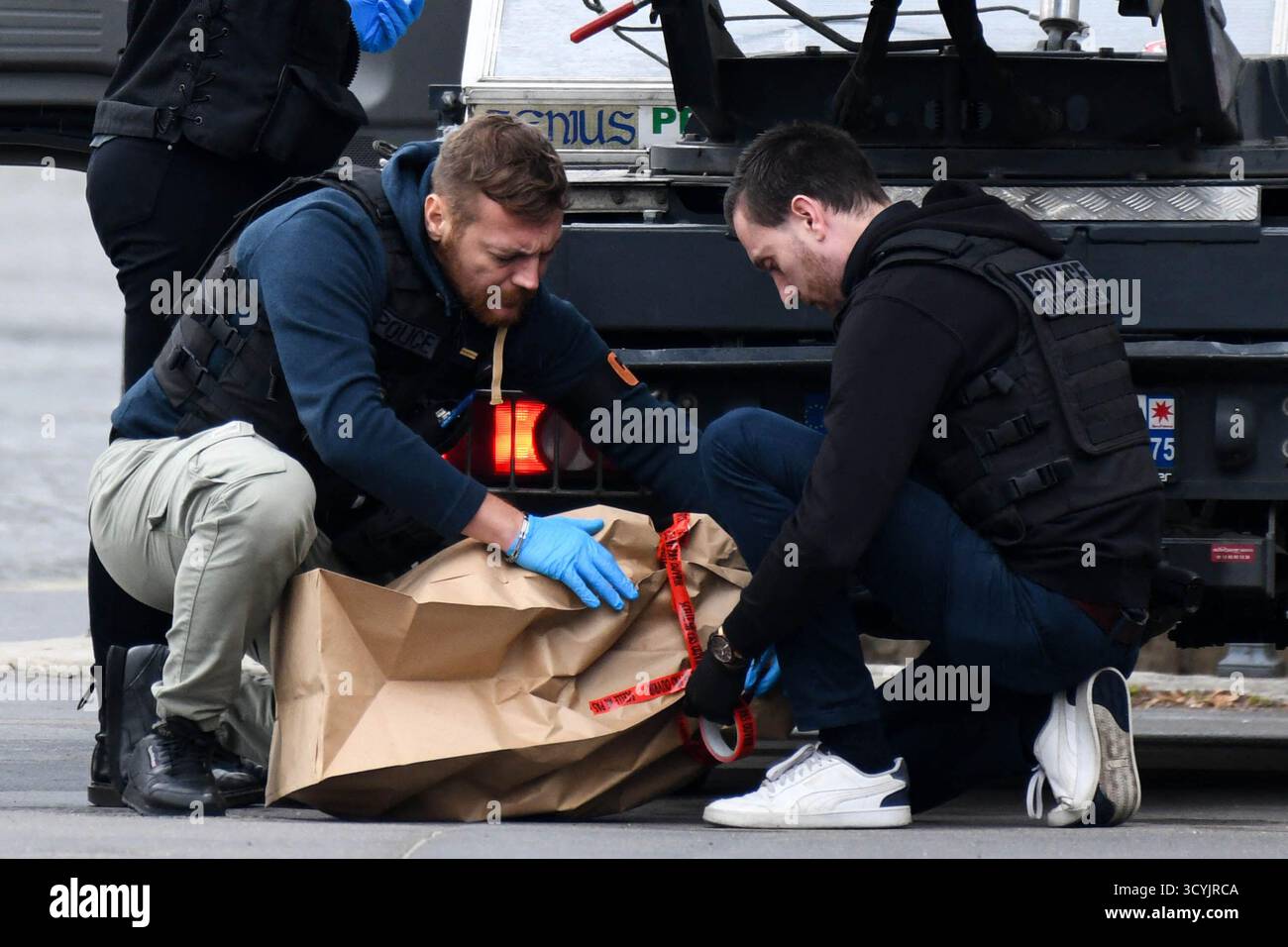 Investigators are on the scene following this morning's robbery at the ...