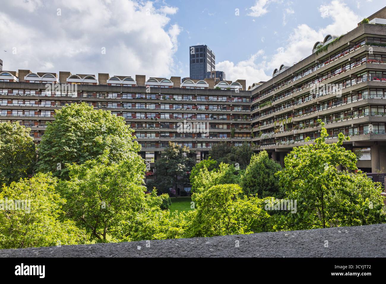 Barbican Estate, London - Brutalist architecture with gardens and ...