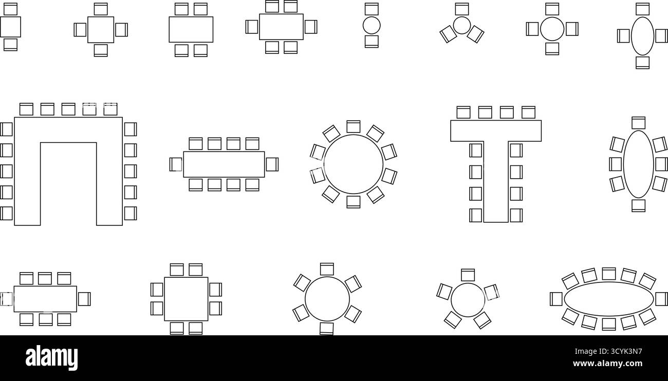 Interior icons top view hi-res stock photography and images - Alamy