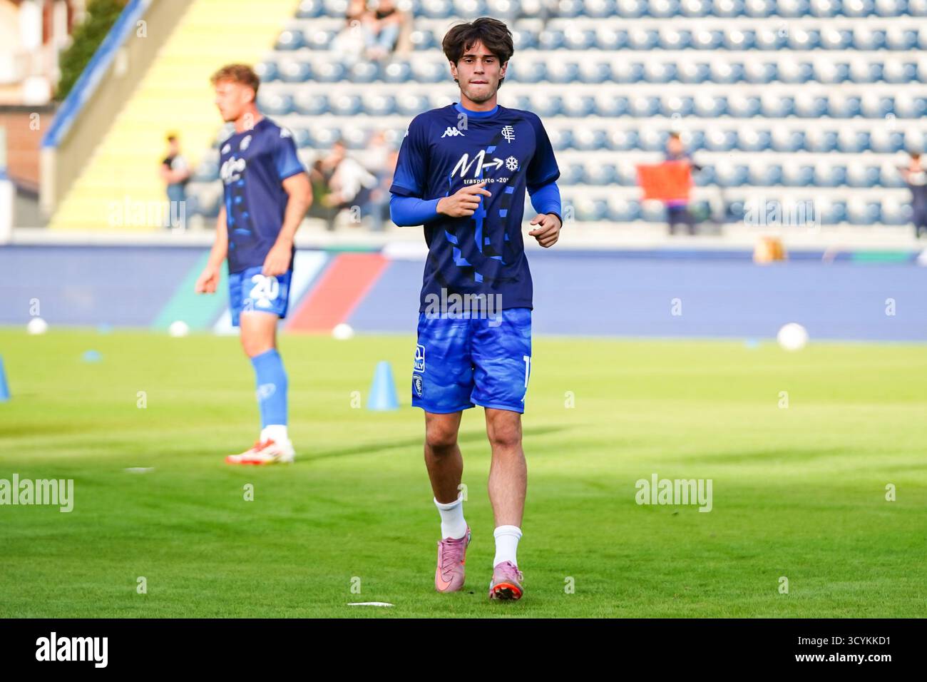 Stiven Shpendi (Empoli FC) before the match during Empoli FC vs Venezia ...