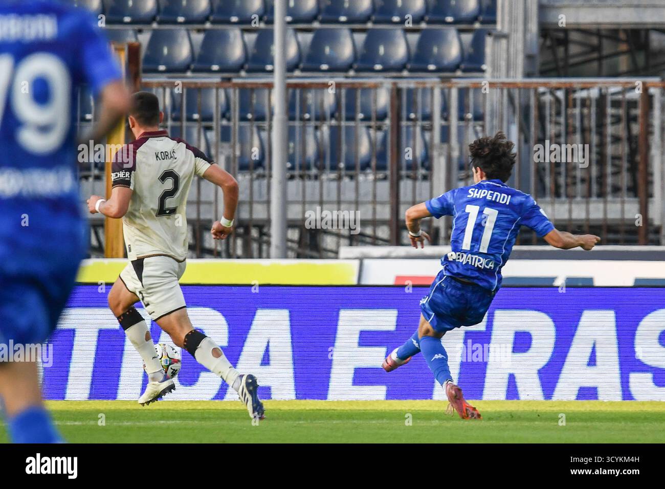 Stiven Shpendi (Empoli) scores the 1-1 goal during Empoli FC vs Venezia ...