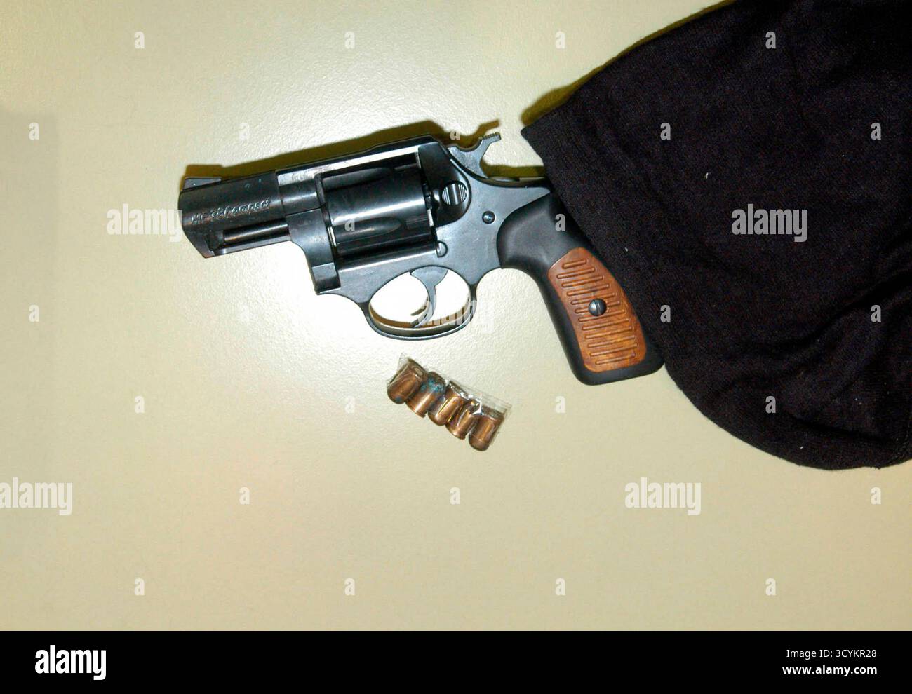 a revolver or a handgun, a ranged weapon for shooting a revolver or a ...