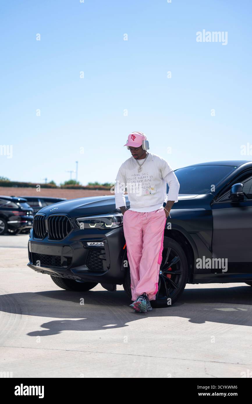 Arizona Cardinals cornerback Kei'Trel Clark poses for a photo with his ...