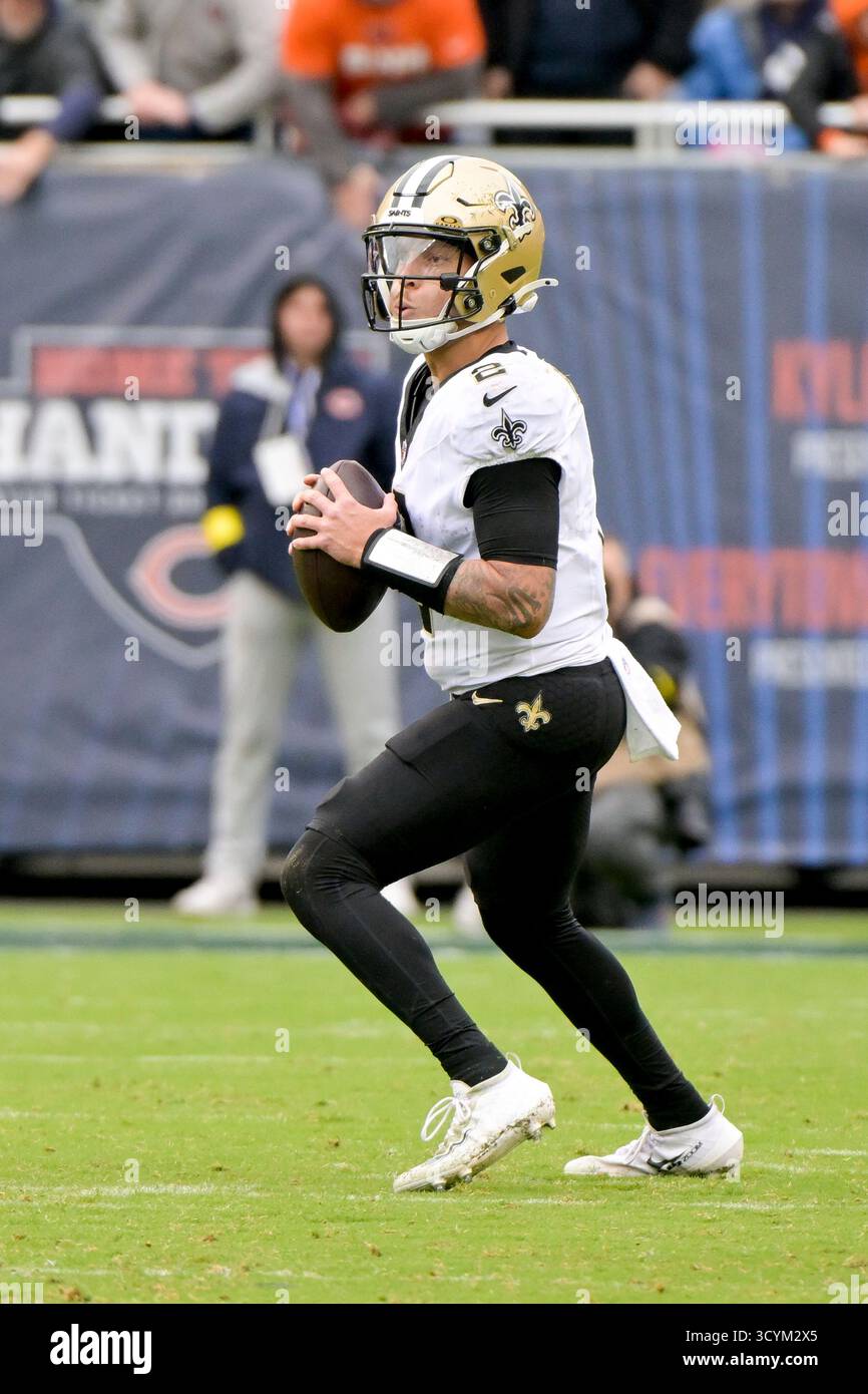 New Orleans Saints quarterback Spencer Rattler (2) looks for an open ...