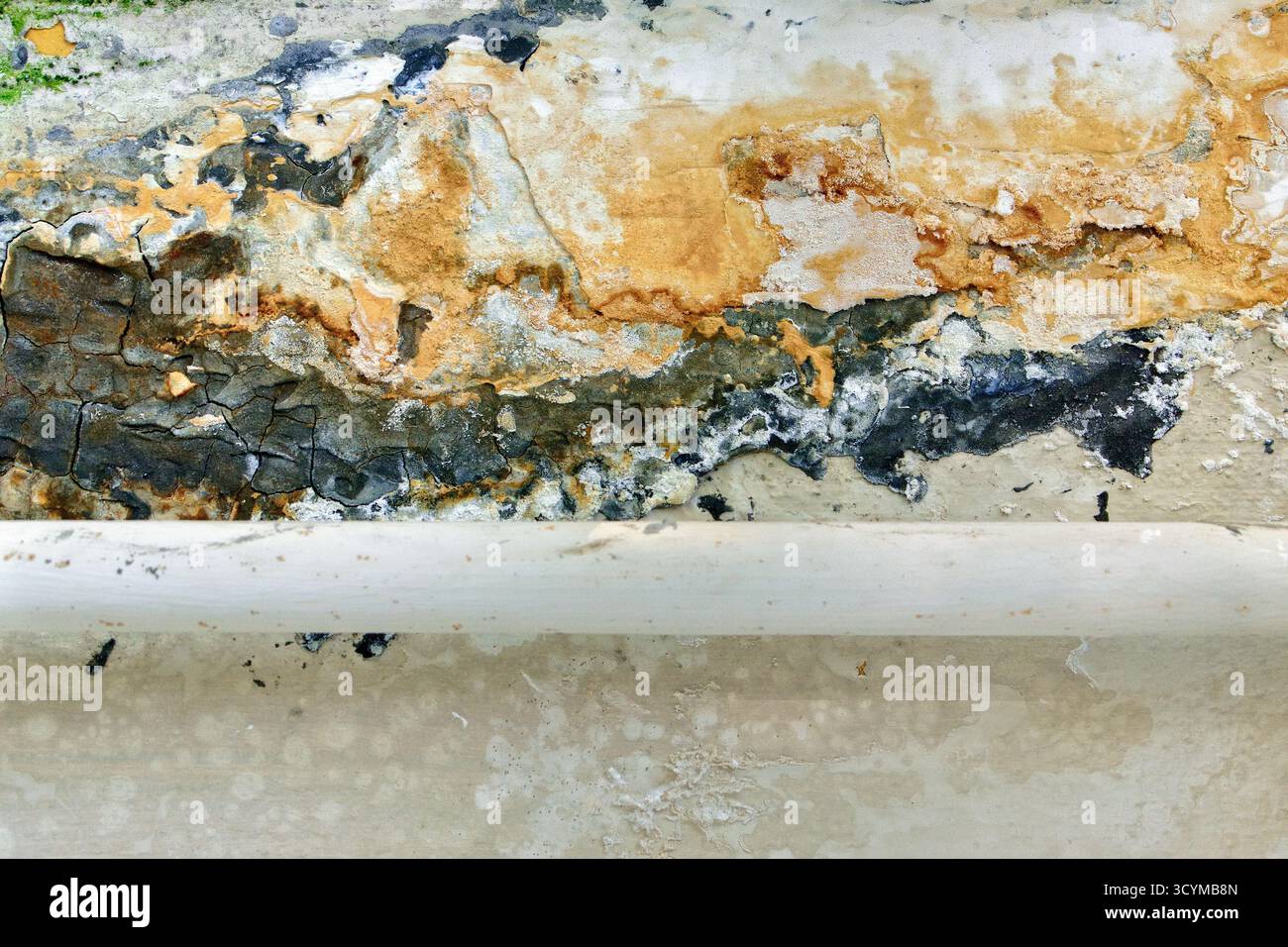 Old damp wall with peeling paint texture Stock Photo - Alamy