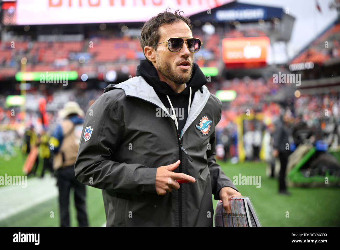 Miami Dolphins head coach Mike McDaniel leaves the field after a loss ...