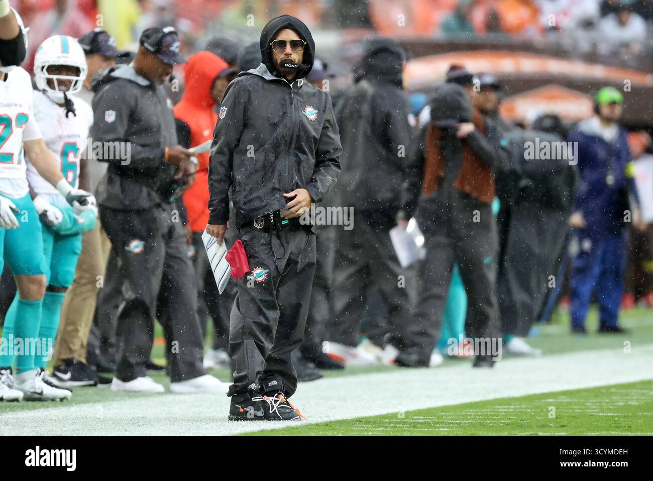Miami Dolphins head coach Mike McDaniel stands on the sideline during ...