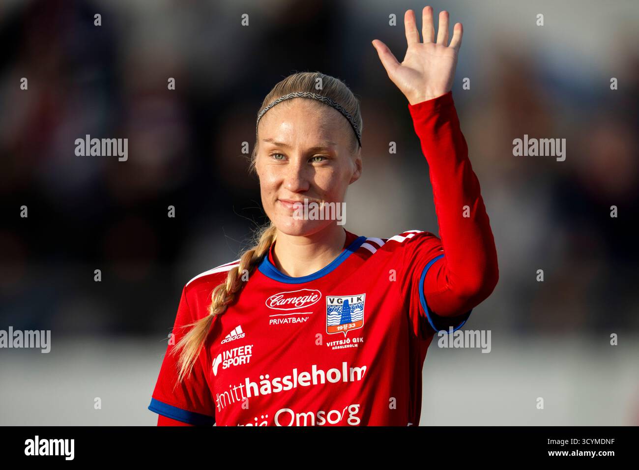 251019 Vittsjös Sanni Ojanen under fotbollsmatchen i Damallsvenskan ...