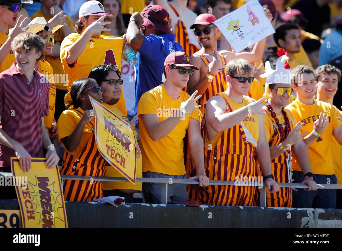 Tempe, Arizona, USA. 18th Oct, 2025. ASU Student section before the ...
