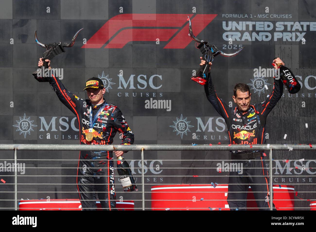 AUSTIN, TX - OCTOBER 19: Oracle Red Bull Racing driver Max Verstappen ...