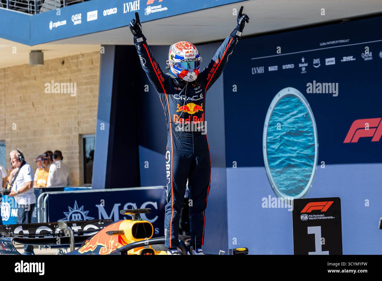 Austin, Texas, US, 19th October 2025, Max Verstappen, Red Bull, during ...