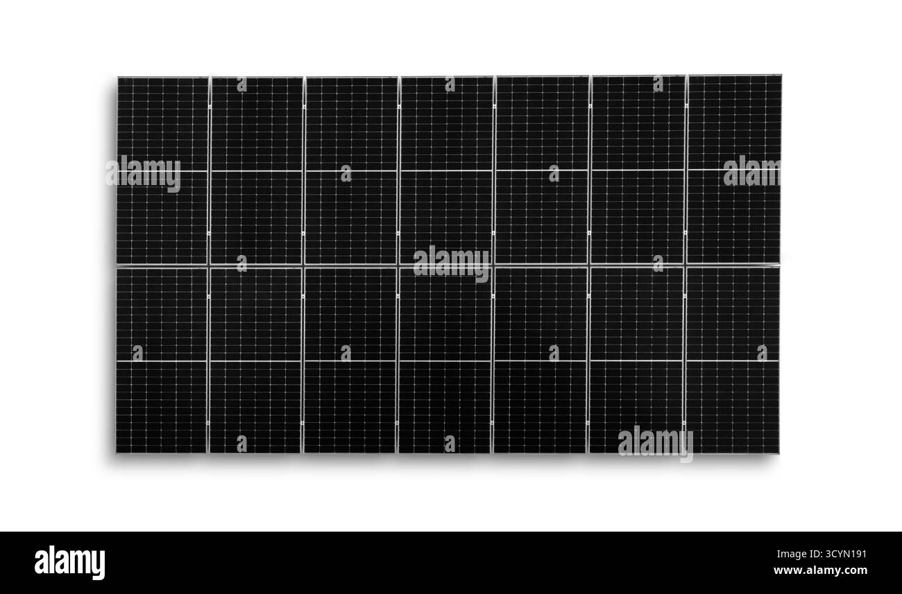 Solar panel isolated on transparent background. Photovoltaic cell ...