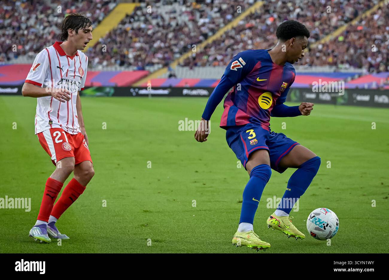 Fussball La Liga 9. Spieltag FC Barcelona - FC Girona am 18.10.2025 im ...