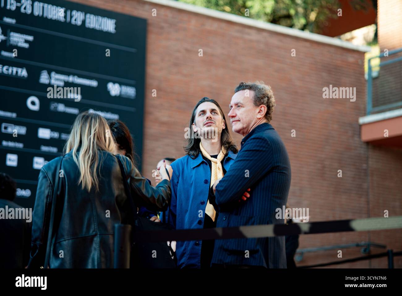 ROME, ITALY - OCTOBER 18, 2025: Luca Marinelli, Alessandro Borghi ...