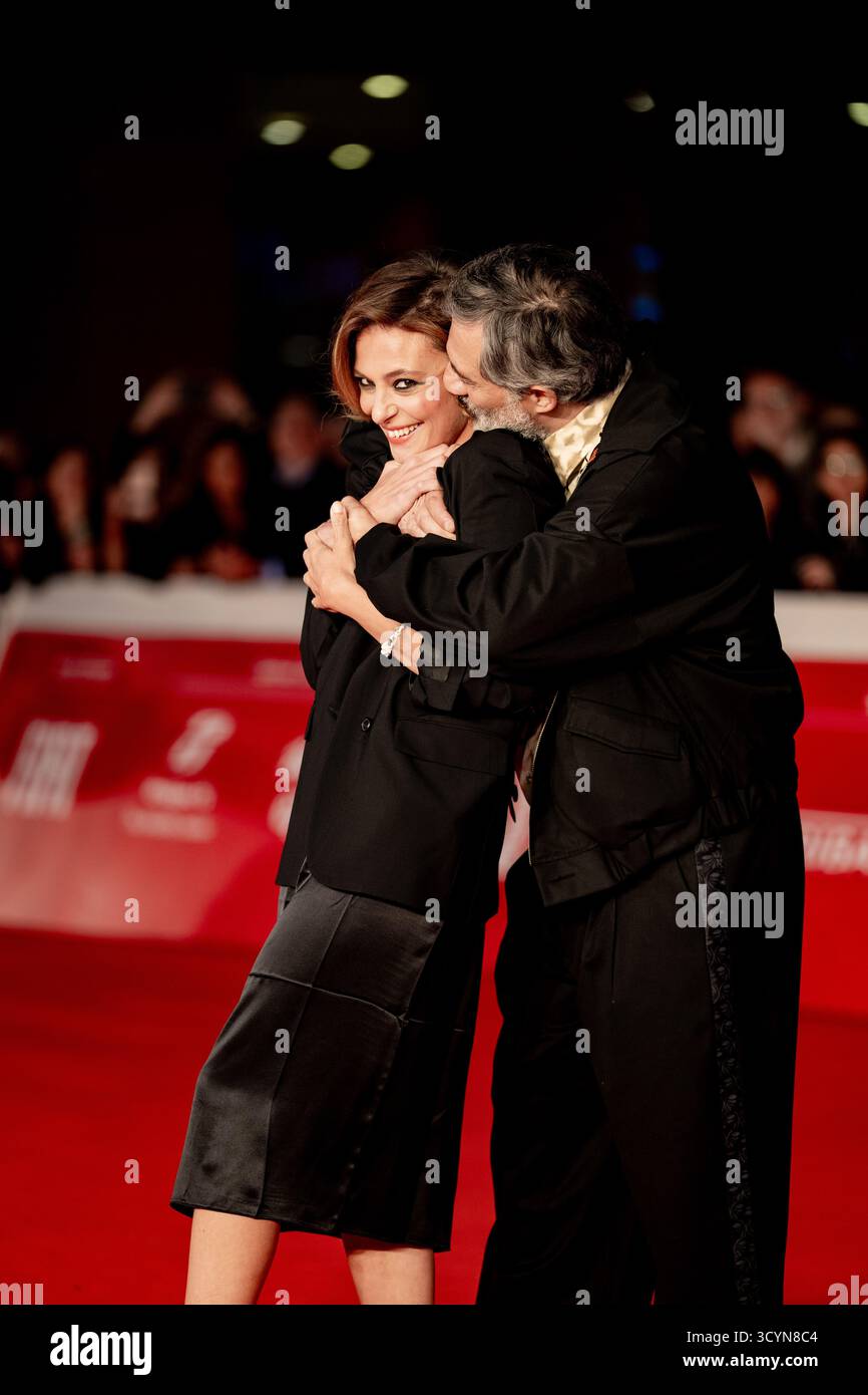 ROME, ITALY - OCTOBER 18, 2025: Jasmine Trinca, Filippo Timi, Andrea De ...