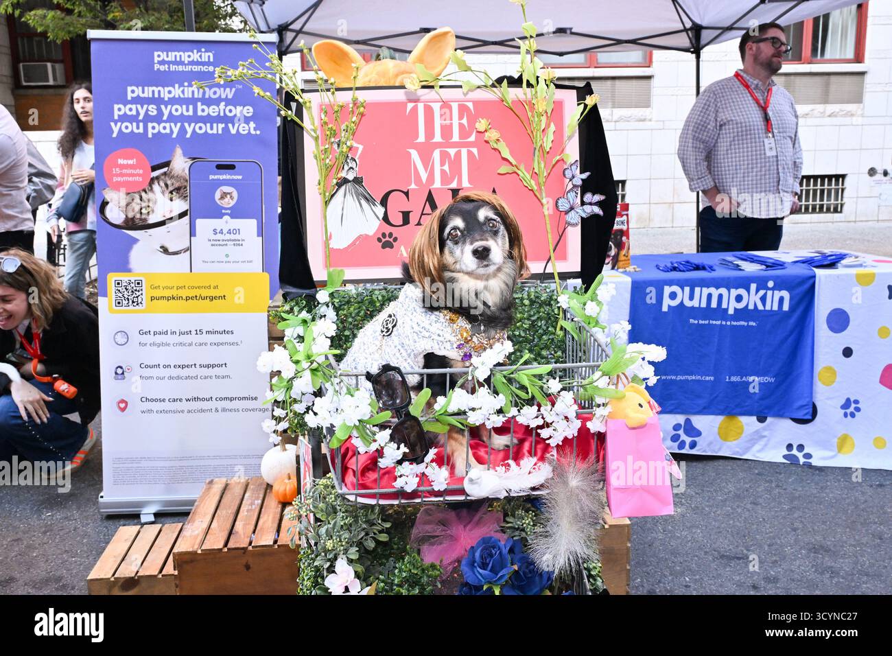 IMAGE DISTRIBUTED FOR PUMPKIN PET INSURANCE - Attendees, including a ...