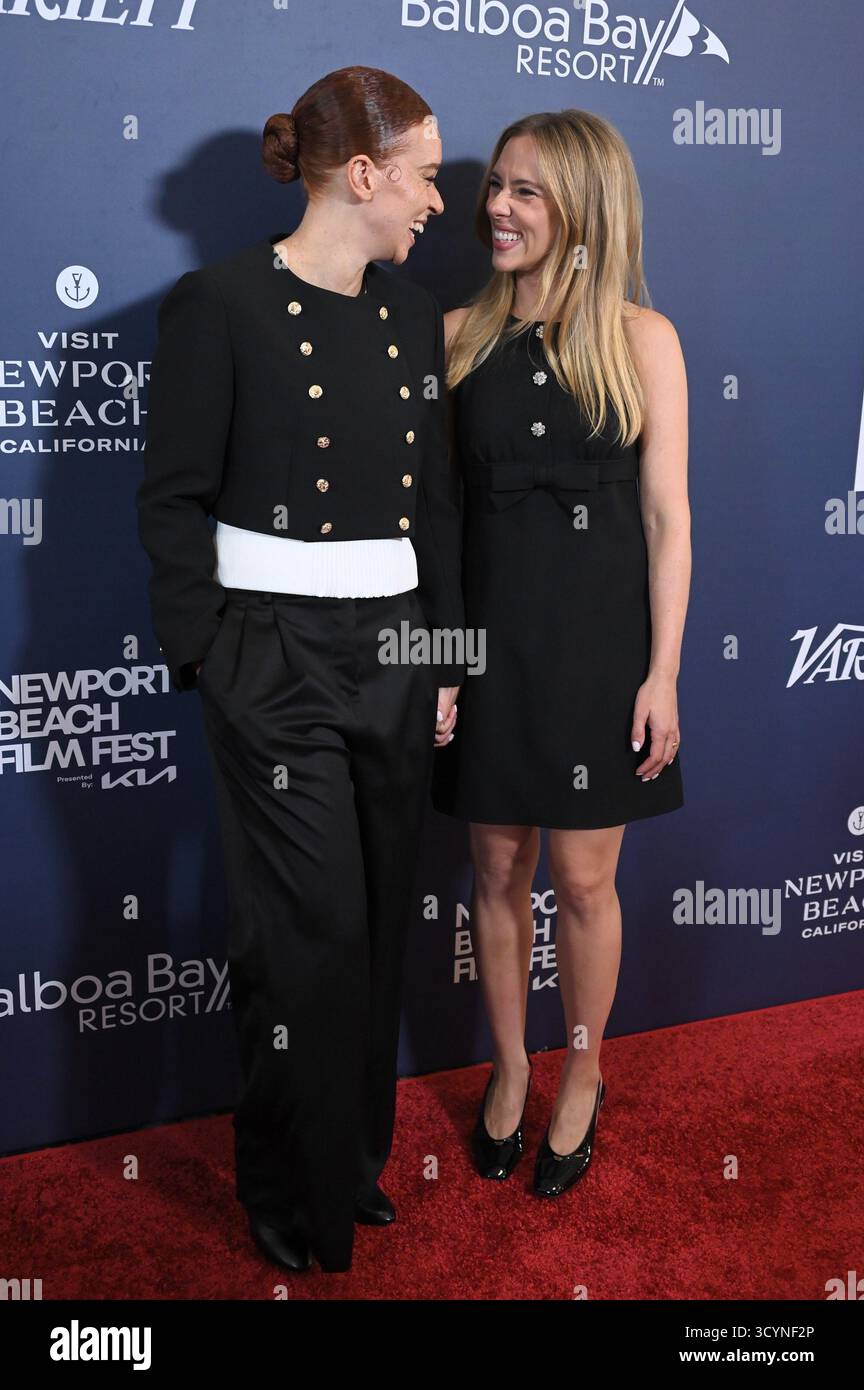 Erin Kellyman, Scarlett Johansson at arrivals for Newport Beach Film ...