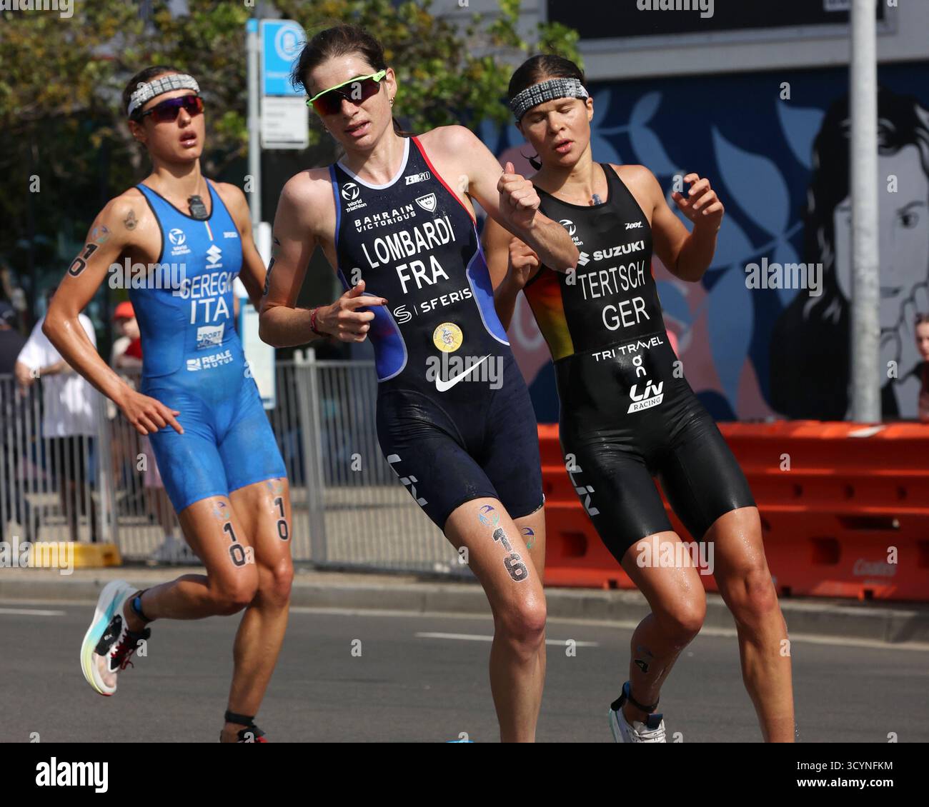 From left to right, Bianca Seregni, of Italy, Emma Lombardi, of France ...