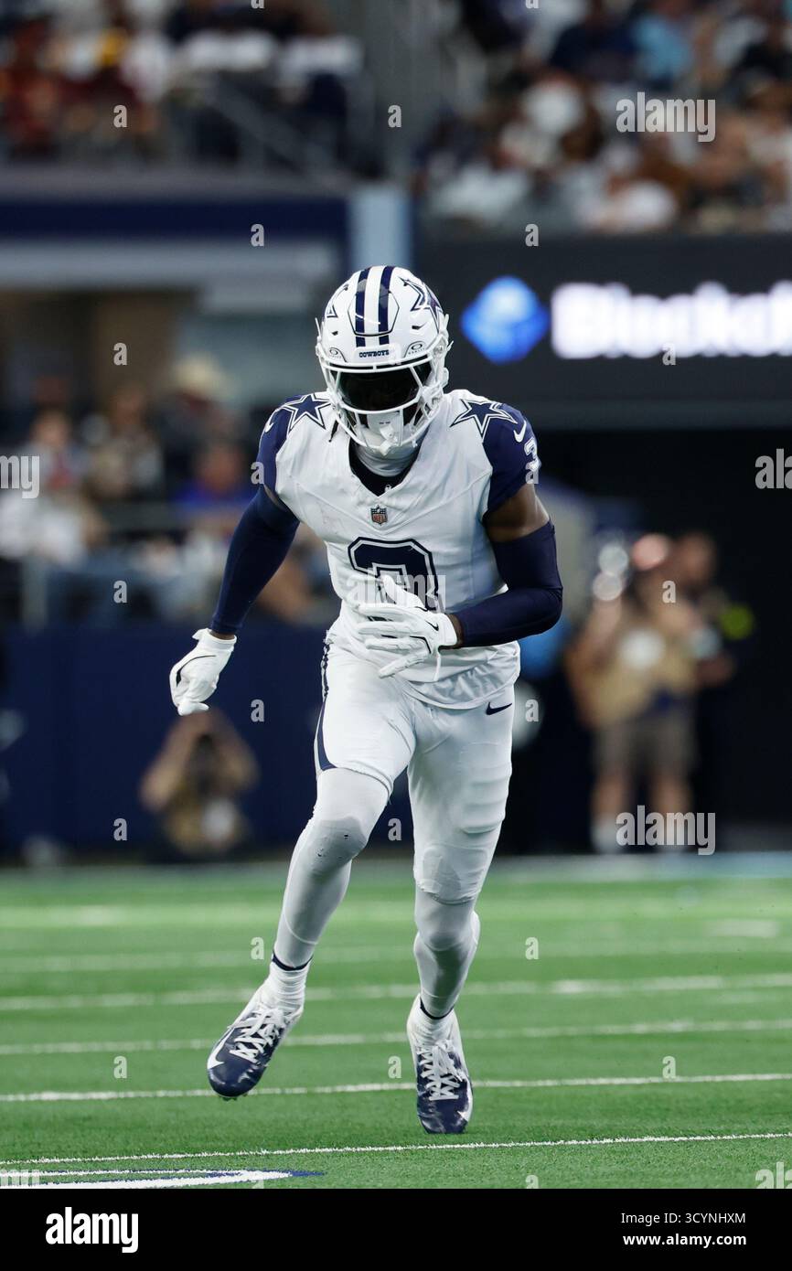 Dallas Cowboys wide receiver George Pickens (3) runs a pass route ...