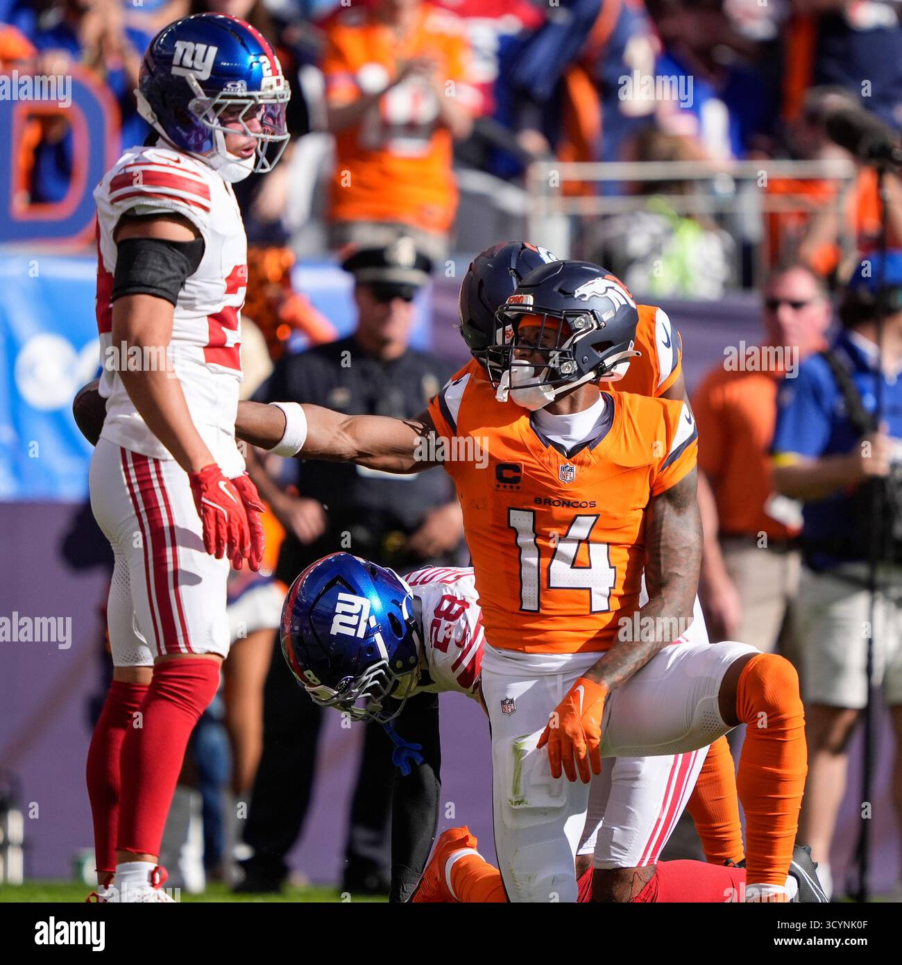 Denver, Colorado, USA. October 19, 2025: Denver Broncos wide receiver ...