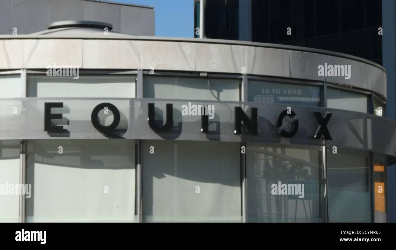 Los Angeles, California, USA 18th October 2025 Equinox Gym on Wilshire ...