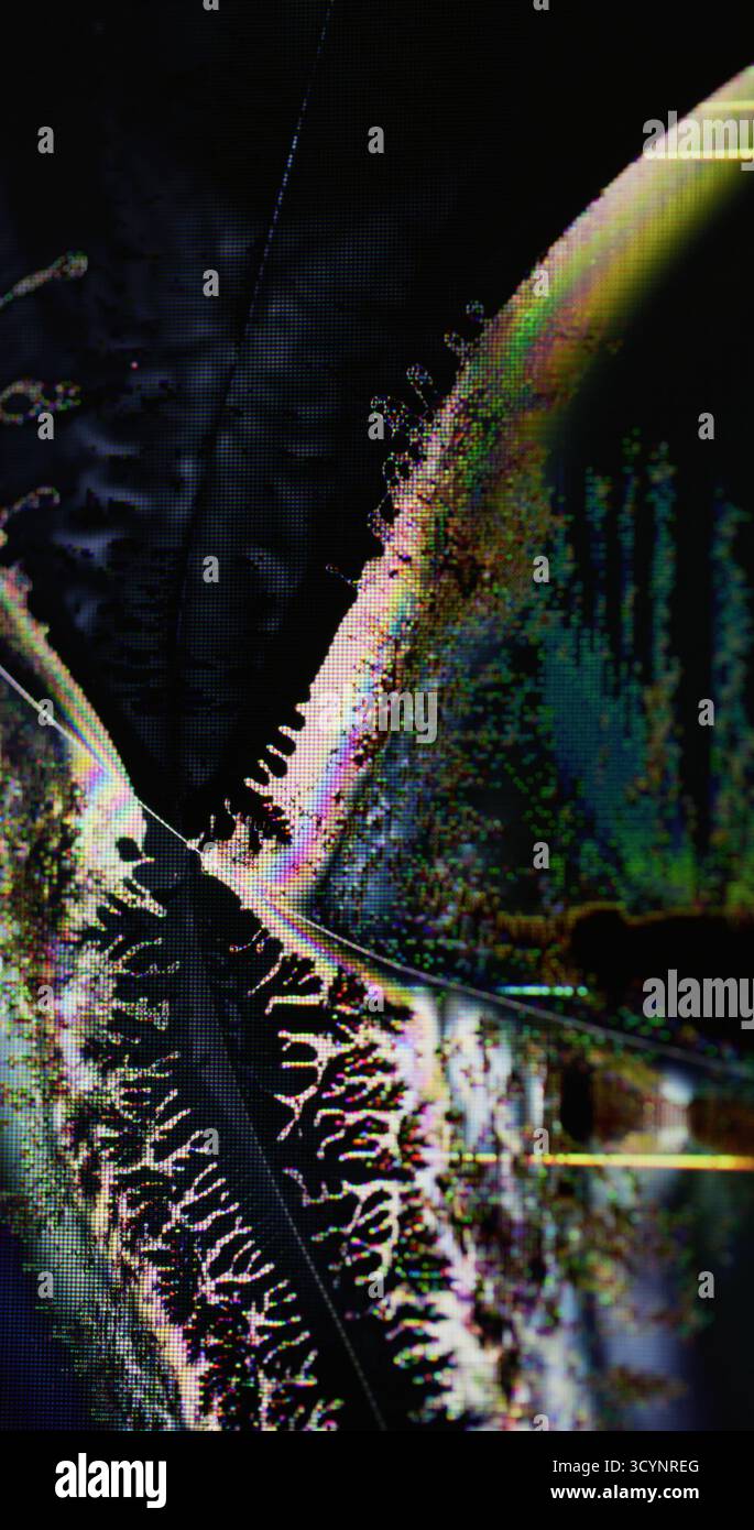 Pixel glow screen error yellow hi-res stock photography and images - Alamy
