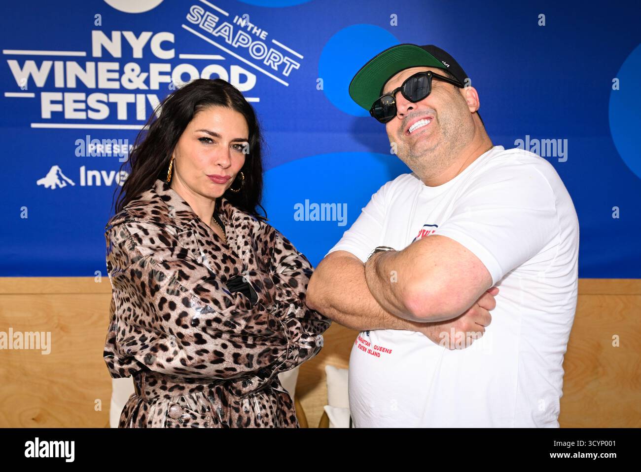 Nadia Caterina Munno, left, and Lil Mo Mozzarella attend Sunday Supper ...