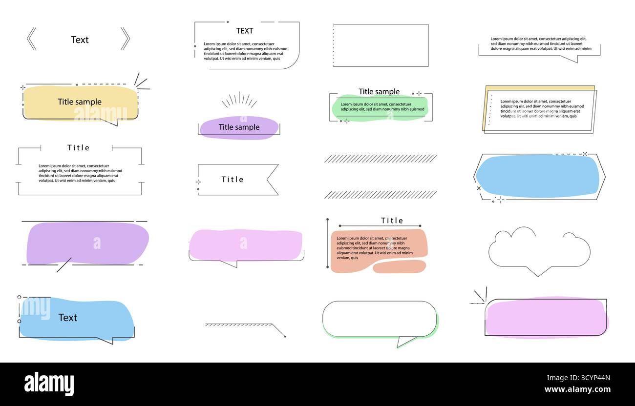 Text box callout text frame, border. Line simple set color empty ...