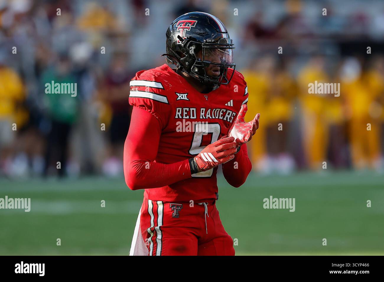 TEMPE, AZ - OCTOBER 18: Texas Tech Red Raiders defensive end Romello ...