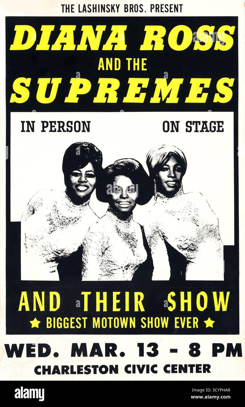 Diana Ross & The Supremes – Charleston Civic Center, Vintage Concert ...
