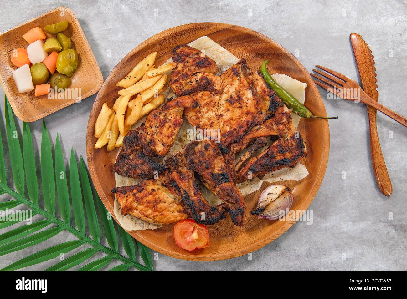Grilled Charcoal Chicken with Pickles - A Flavorful Culinary Feast ...