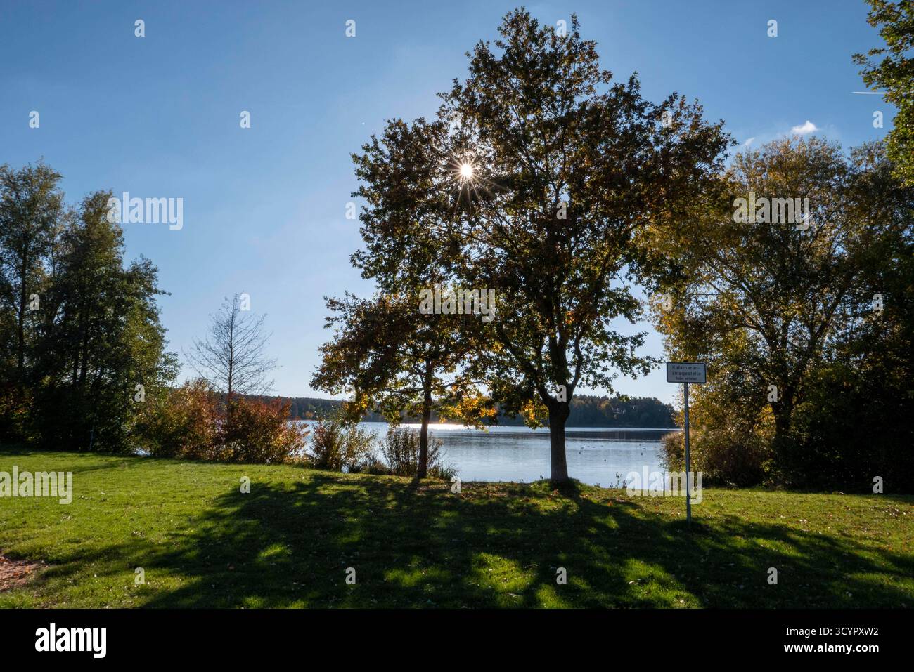 Badehalbinsel Absberg am kleinen Brombachsee 14.10.25 *** Absberg ...