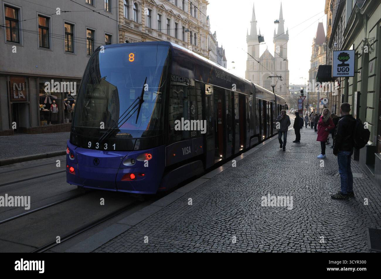 Prague /Praha/Czech Republic./ 26 APRIL 2022/ Morning public rush on ...