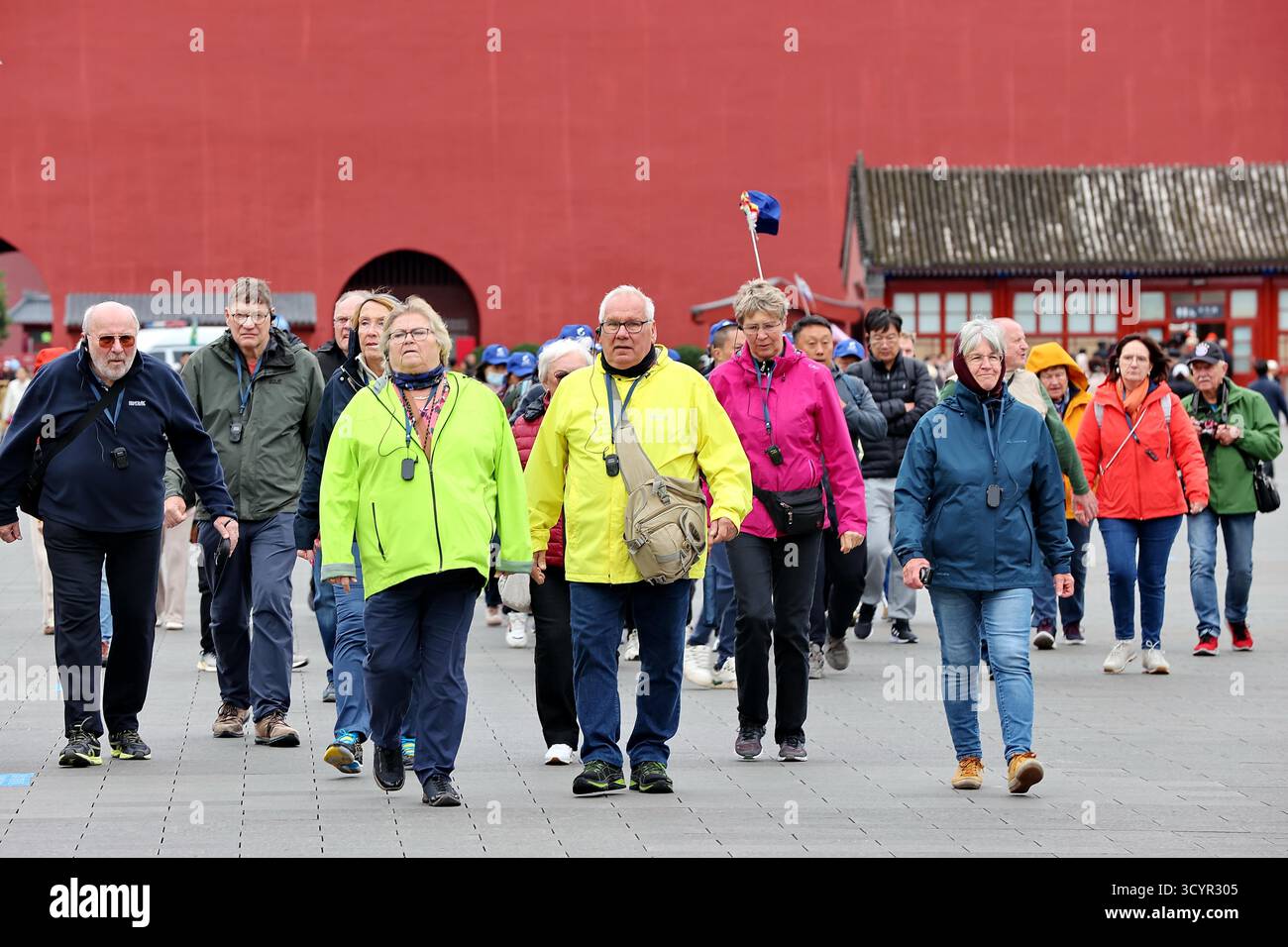 Tourists visit the Palace Museum amid cold air in Beijing, China, 17 ...