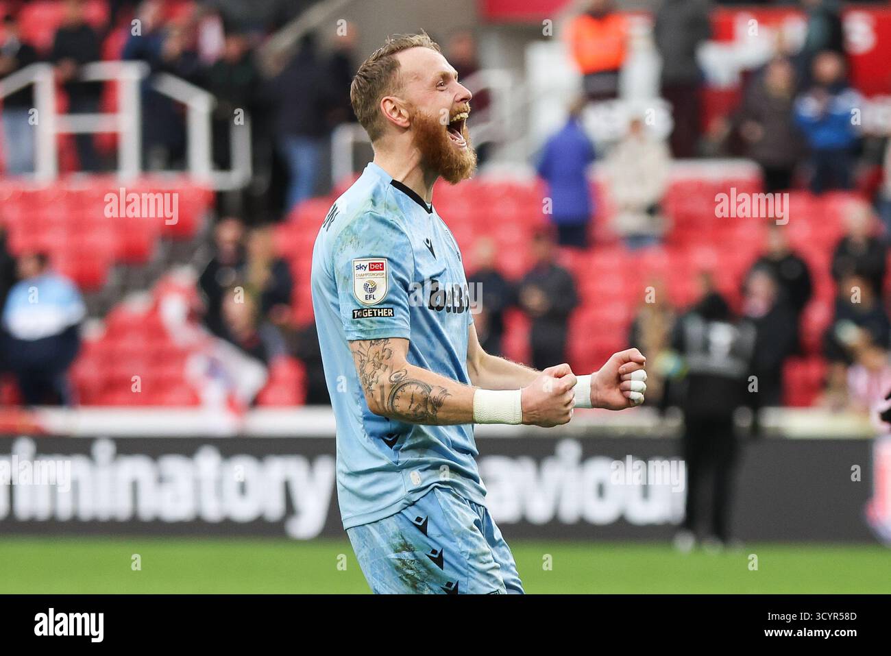 Stoke City goalkeeper Viktor Johansson following the Sky Bet ...