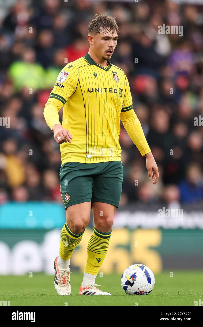 Wrexham's Callum Doyle during the Sky Bet Championship match at the ...